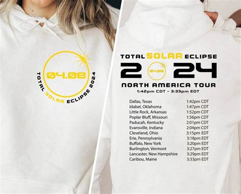 Total Solar Eclipse April 8th 2024 Shirt Eclipse Event 2024 Shirt