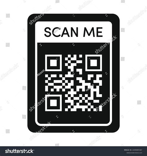 Qr Code Frame Black Color Scan Stock Vector Royalty Free 2209485367 Shutterstock