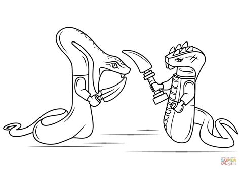 Coloriage Ninjago Serpent Pythor Danieguto