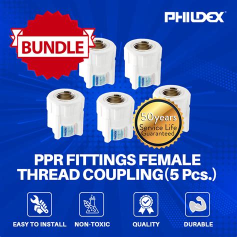Phildex Bundle Promo Ppr Fittings Female Thread Coupling 20x12
