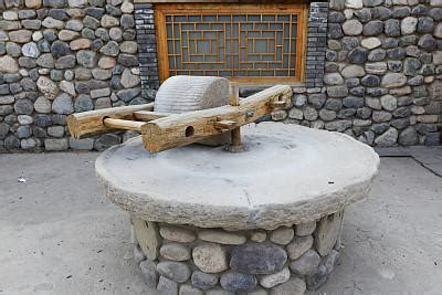 石磙打场图片 石磙图片 石磙子图片 大山谷图库
