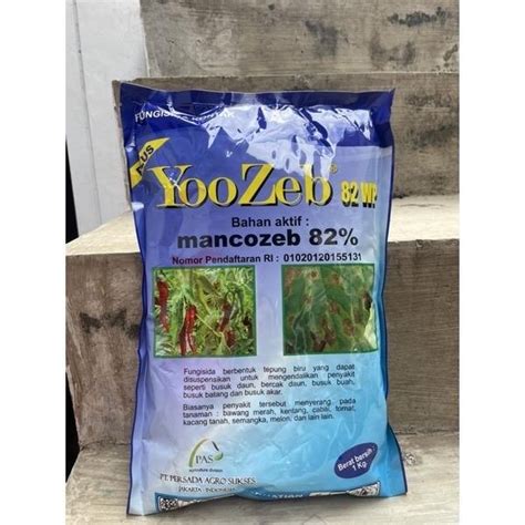 Jual Fungisida Yoozeb Kg Biru Obat Jamur Obat Pathek Busuk Daun Hawar Daun Busuk Batang