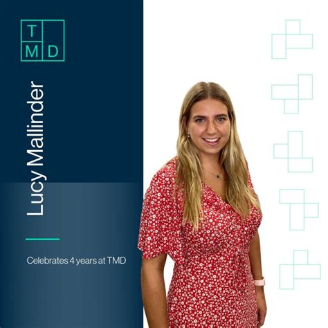 Lucy Mallinder Celebrates 4 Years At Tmd Tmd Building Consultancy
