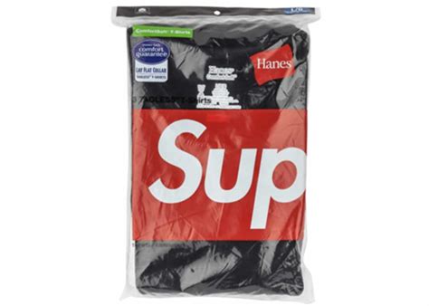 Buy Supreme Hanes Tagless Tee Black Pack Online In Australia Kickstw
