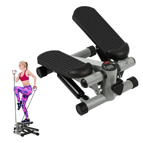 Mini Stepper Exercise Machine Stair Stepper With Resistance Band