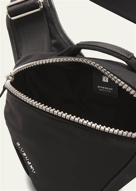 Givenchy Mens G Zip Nylon Triangle Belt Bag S Bergdorf Goodman