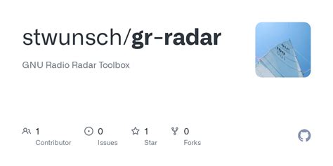 Github Stwunschgr Radar Gnu Radio Radar Toolbox