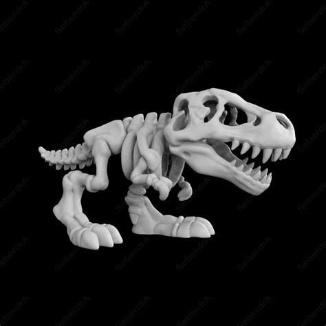 Stl File T Rex Skeleton・3d Printing Model To Download・cults