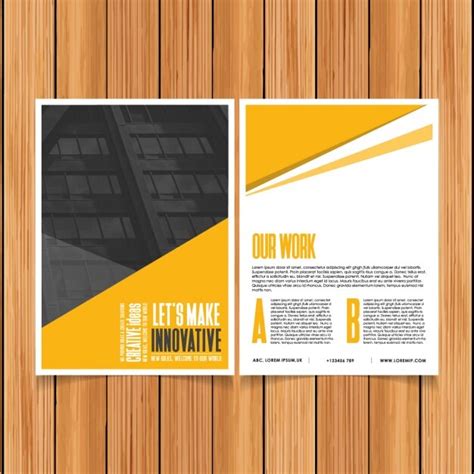 브로슈어 서식 파일 디자인 무료 벡터