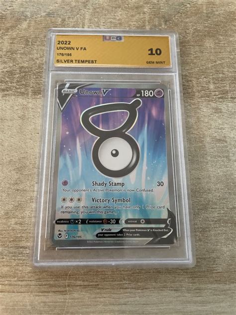 Silver Tempest Pokémon Graded Card Unown V Fa 176195 Catawiki