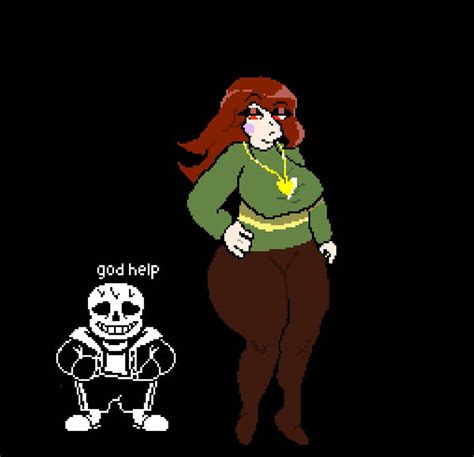Sans And Fanon Chara By Vau647 On Deviantart