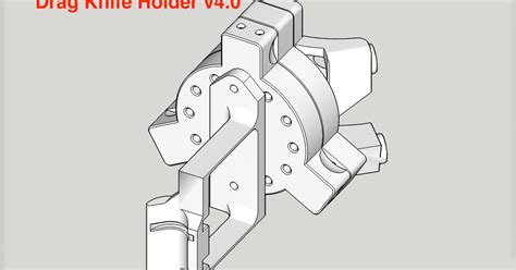 Lowrider 3 Cnc Add On Kinematic Drag Knife Holder V4 0 1 0mm