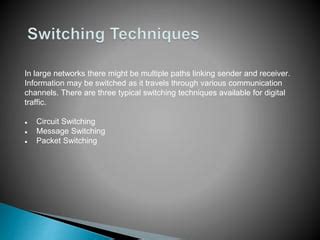 SwitchingTechniques 3 Ppt