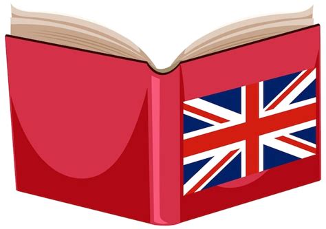 Bandera Del Reino Unido En La Portada Del Libro Vector Gratis