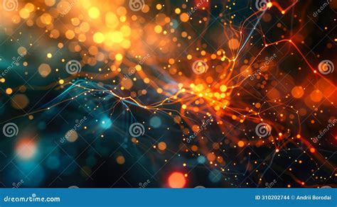 visualizing neural connections a journey through senses stock