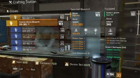 Military P416 Blueprint Crafting Blueprint Item · The Division Field Guide