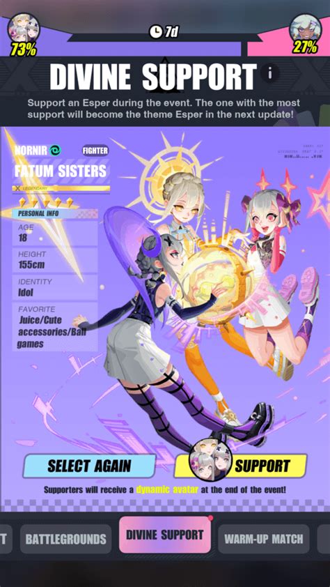 Divine Support Event Play Dislyte