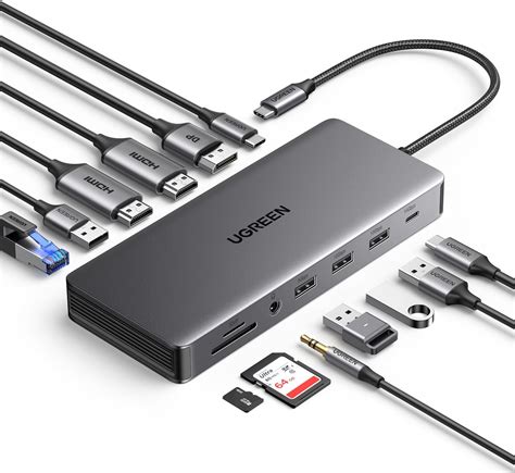 UGREEN Revodok Pro 211 USB C Docking Station Dual HDMI 11 IN 1 USB C