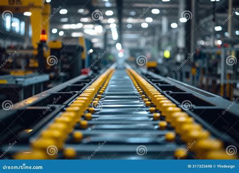Systematic Assembly Line Background Generate Ai Stock Illustration Illustration Of Robotic