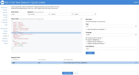 Full Text Search In Couchbase 7 0 How To Build Indexes