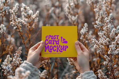 Postcard Mockup Greeting Card Mockup Wedding Invitation Card Mockup