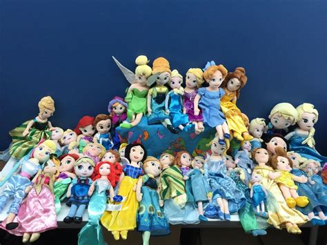 Used Lot 40 Disney Store Disney Princess Plush Dolls Cinderella Frozen