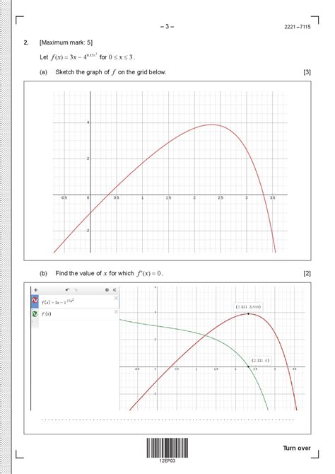 IB SL May Paper Detail Solutions Sumant S Page Of Math