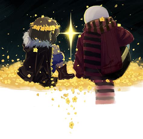 Hanbaobaobaozhu Frisk Undertale Sans Undertale Flowerfell Undertale Utdr Toby Fox