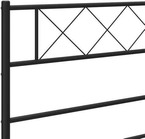 Lova Metalinis Lovos Rėmas Su Galvūgaliu Juodos Spalvos 107x203cm