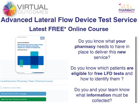 Virtual Outcomes Advanced Lateral Flow Device Test Service Training