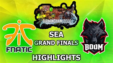 Fnatic Vs Boom Esports Sea Grand Finals Esl One Birmingham 2020