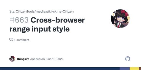 Cross Browser Range Input Style Issue Starcitizentools