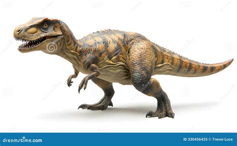 Full Body Side Profile Of An Allosaurus Stock Illustration