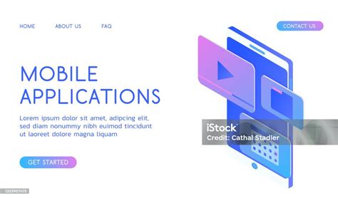 세련된 그라데이션 아이소메트릭 벡터 웹 디자인 및 Ui Ux 디자인 모바일 응용 프로그램 일러스트 0명에 대한 스톡 벡터 아트
