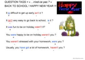 Question Tags English ESL Powerpoints