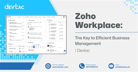 Zoho Workplace Streamlining Your Business Operations Devtac