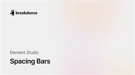 Spacing Bars YouTube