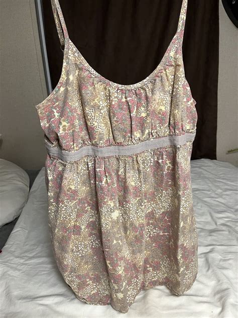 Vintage Babydoll Spaghetti Strap Top Y2k Mossimo M Gem