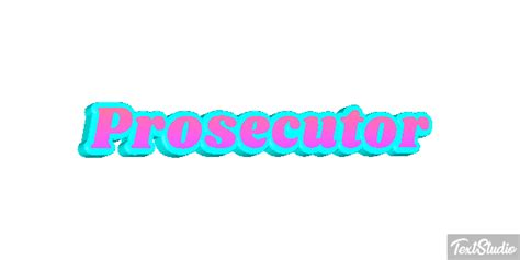 Prosecutor Word Animated  Logo Designs