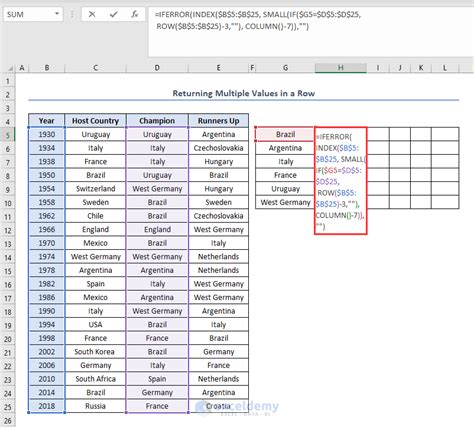 Return Multiple Values In Excel Based On Single Criteria Printable