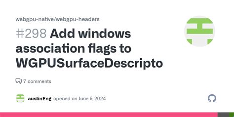 Add Windows Association Flags To Wgpusurfacedescriptorfromwindowshwnd