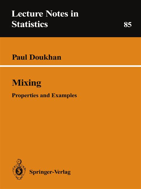 Mixing Process Pdf Theorem Probability Distribution