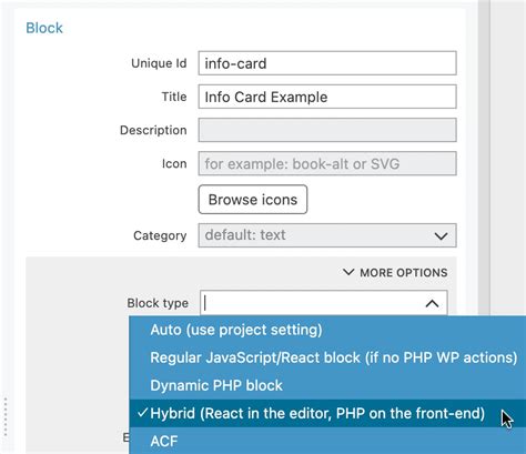 Hybrid Blocks Pinegrow Web Editor
