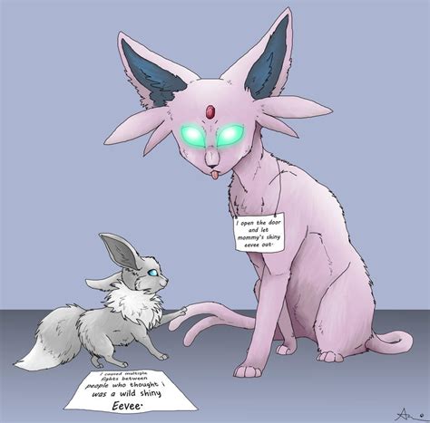 Shiny Eevee And Espeon By Raven Daniela On DeviantArt