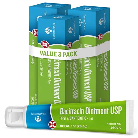 Tendergentle Bacitracin Ointment Usp 1 Oz Topical Antibiotic For Minor