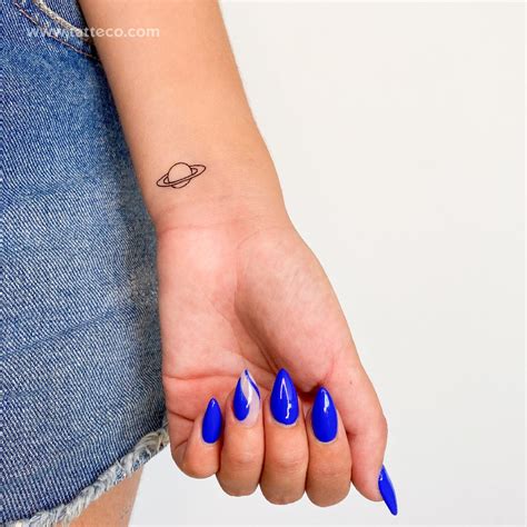 Saturn Symbol Tattoo