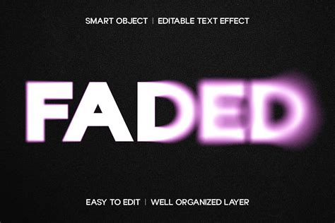 Fading Text Effect Layer Styles ~ Creative Market