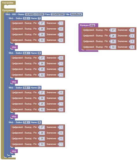 esp32 web робот ardublock