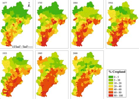 Spatial Distributions Of Cultivation Ratios In The Jing Jin Ji Area