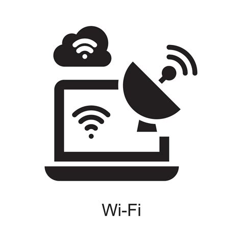 Wi Fi Vector Outline Icon Design Illustration Internet Of Things